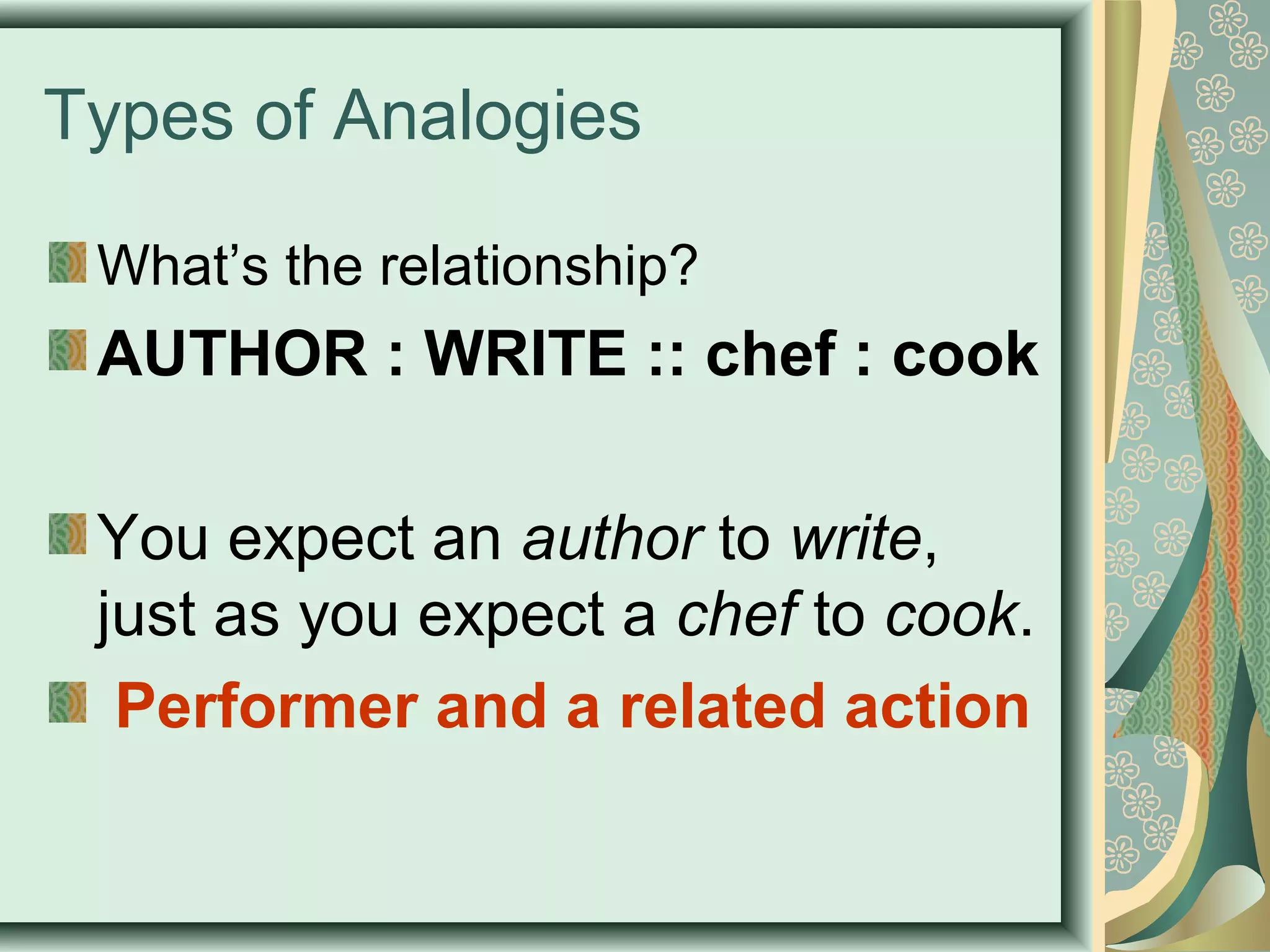 Analogies | PPT