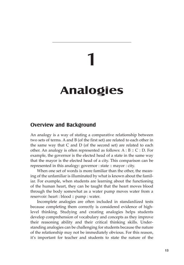 Analogies | PDF