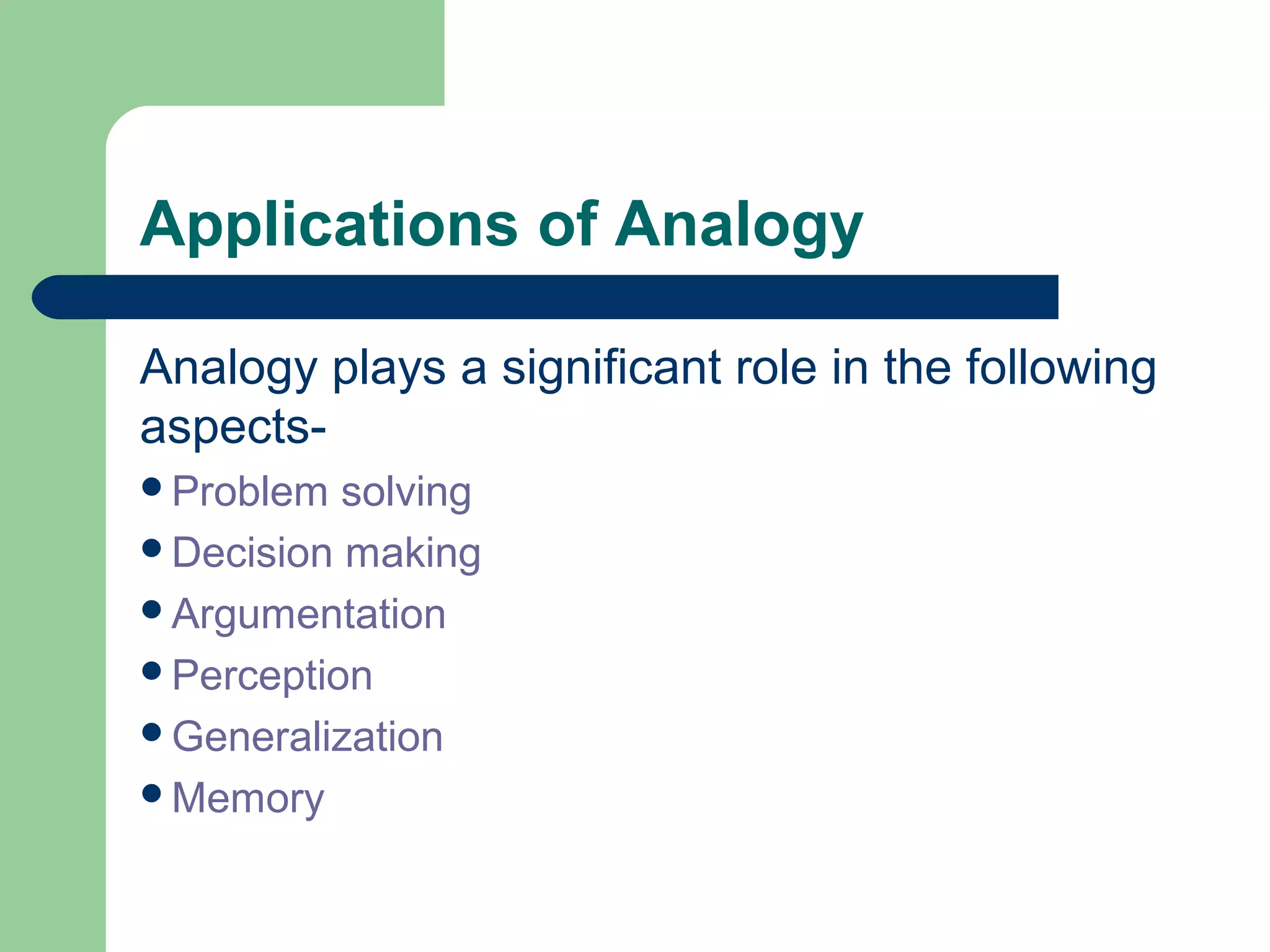 Analogies and refutation | PPT