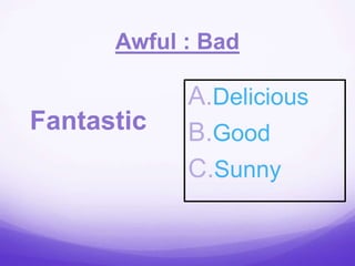 eAnalogies (level1) | PPT