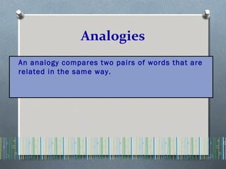 Analogies ppt | PPT