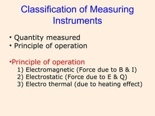 Classification (Analog instruments) | PPT