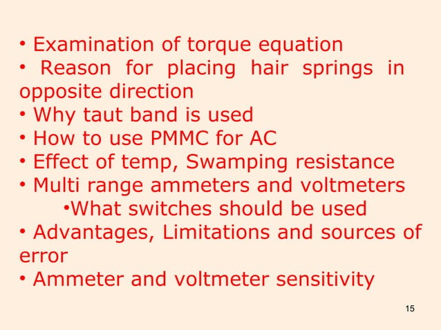 Classification (Analog instruments) | PPT | Physics | Science