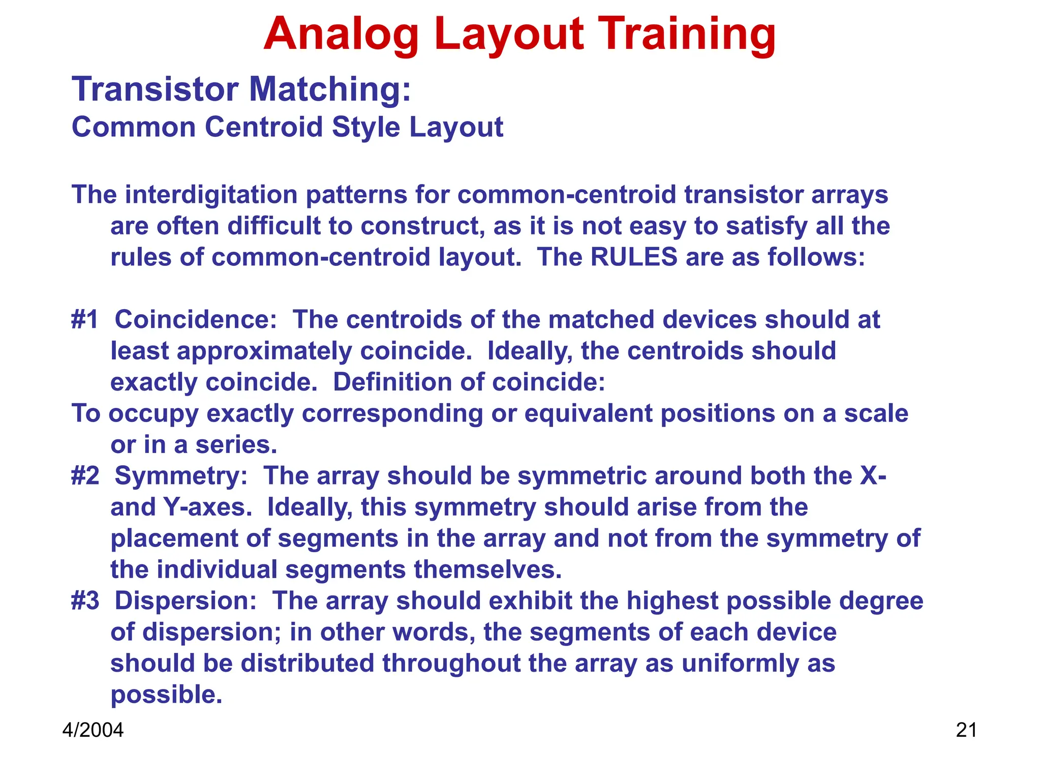 Analog Layout Basic Analog Layout Basic Analog Layout Basic Pptx Physics Science