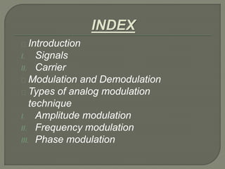 Analog modulation | PPTX