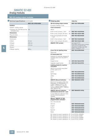 Analog module simatic s7 400 | PDF