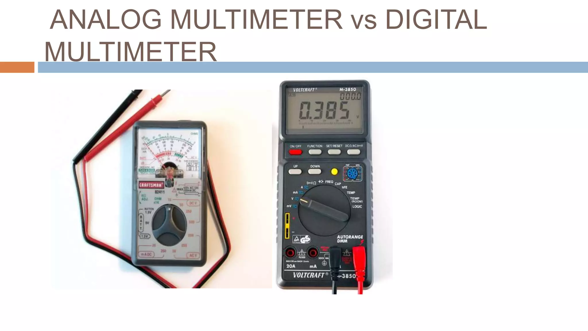 Analog multimeter and ohmmeter | PPTX