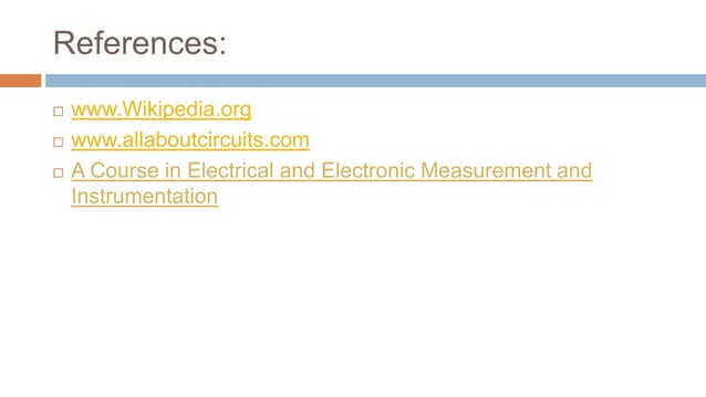 Analog multimeter and ohmmeter | PPTX | Physics | Science