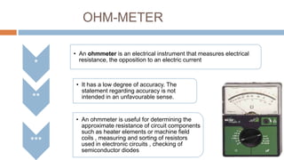 Analog multimeter and ohmmeter | PPTX