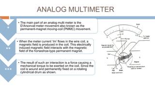 Analog multimeter and ohmmeter | PPTX