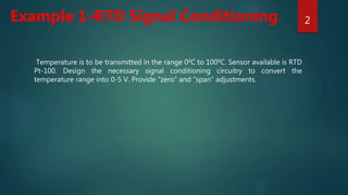 Analog signal conditioning | PPTX