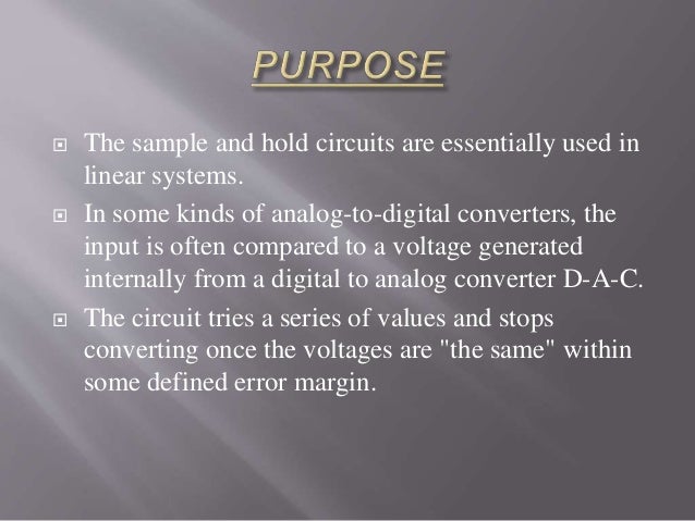 Analog Signal Processing