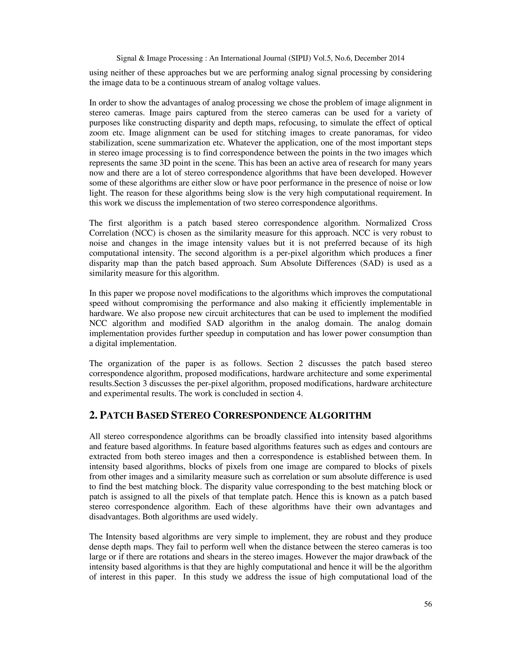 Analog signal processing approach for coarse and fine depth estimation | PDF | Digital Audio ...