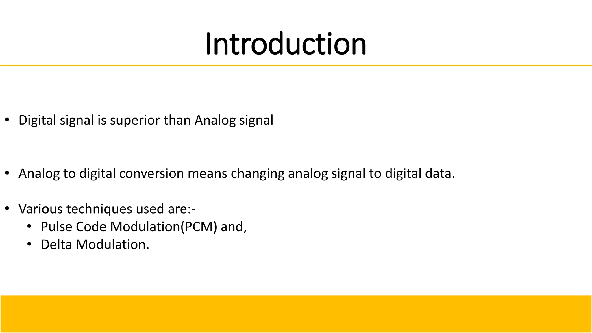 Analog to Digital conversion | PPT
