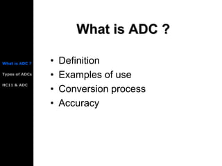 Analog to digital converter (ADC) | PPT | Digital Audio | Computer ...
