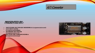 Analog to digital converter (ACD) | PPT