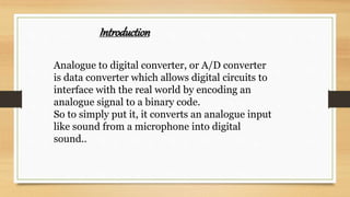 Analog to digital converter (ACD) | PPT