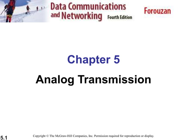 Analog Transmission.ppt | Digital Audio | Computer Software and Applications