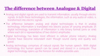 Analogue and digital | ODP
