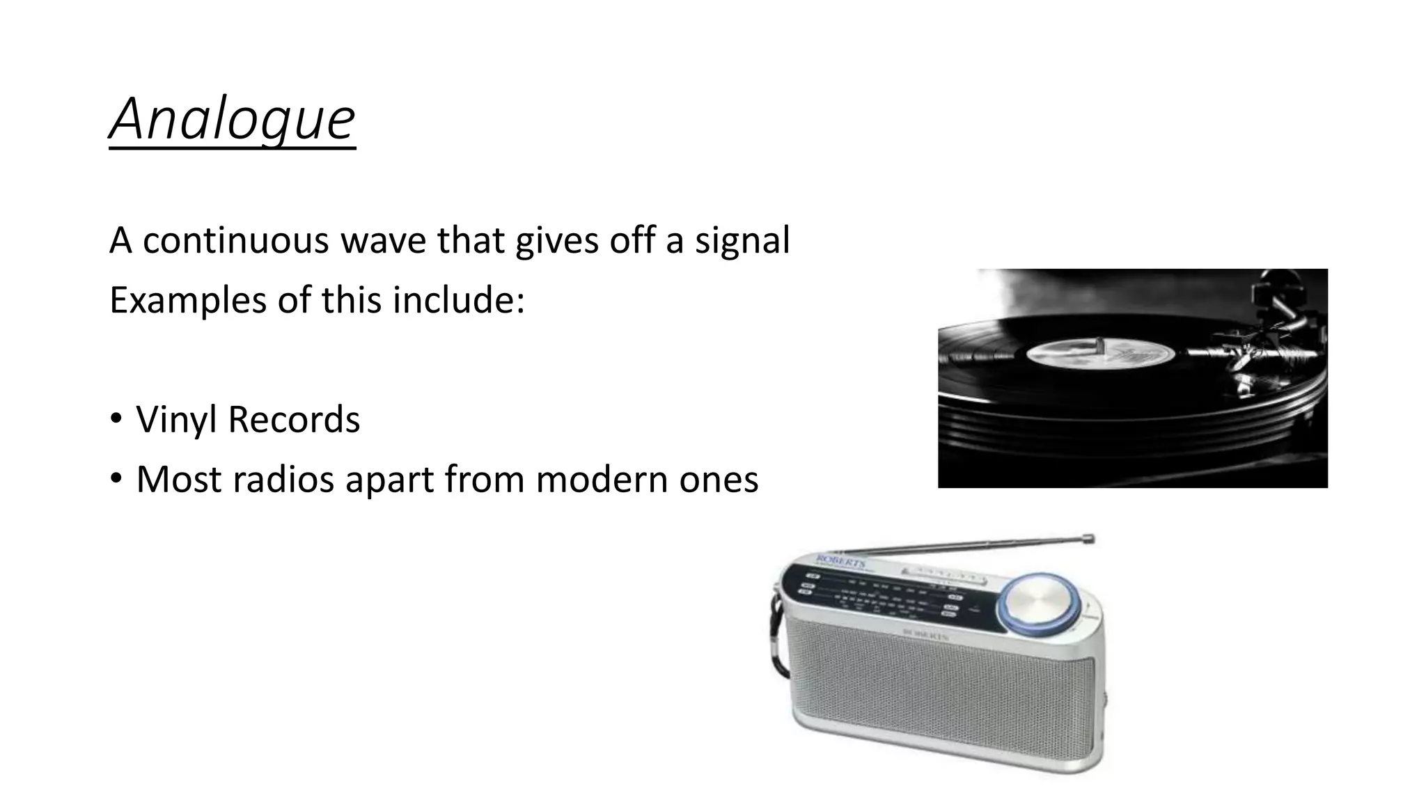 Analogue and digital | PPTX