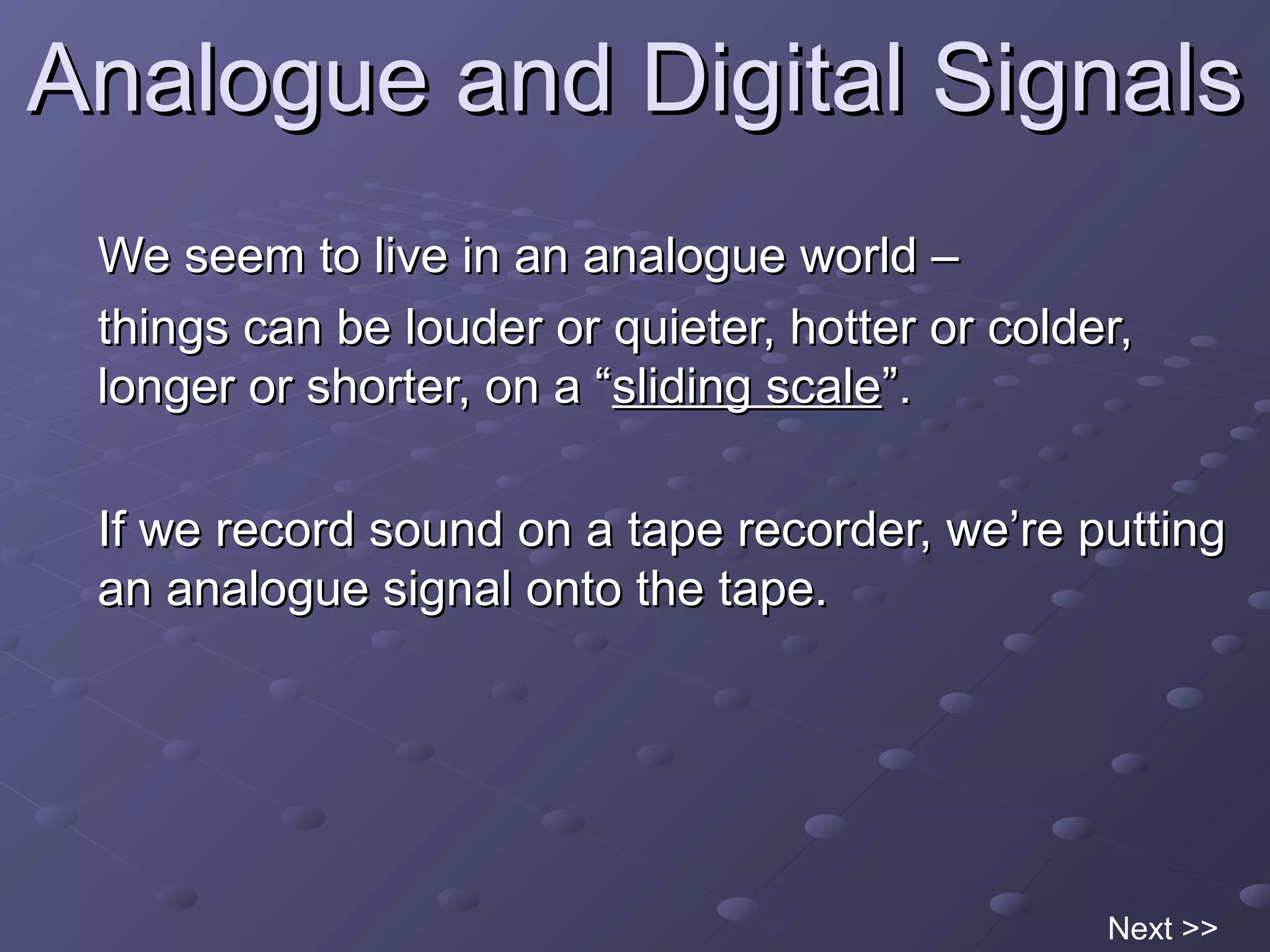 Analog anddigital signals | PPT