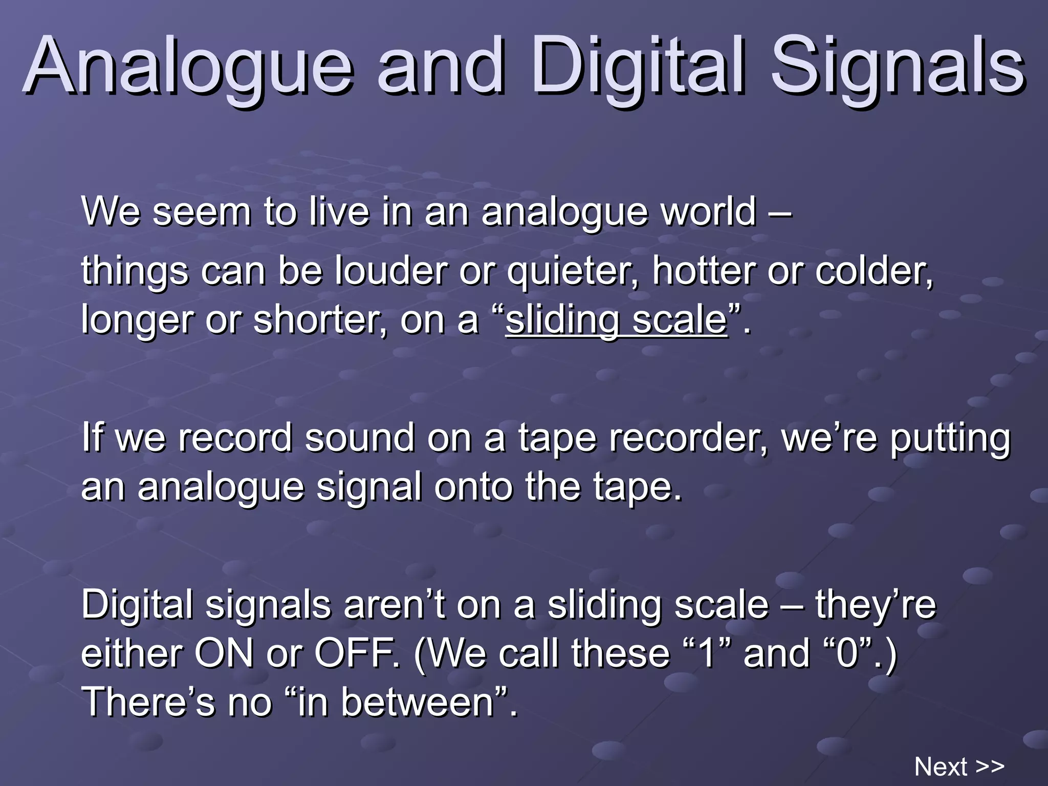 Analog anddigital signals | PPT