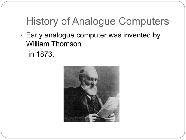 Analogue Computers Ppt