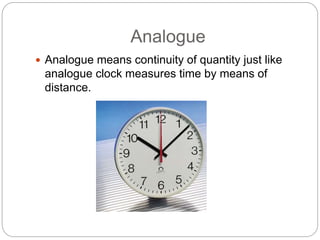 Analogue computers | PPTX
