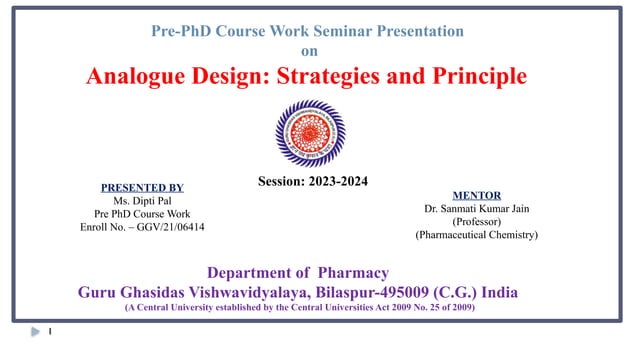 Analogue Design: Strategies and Principle | PPTX