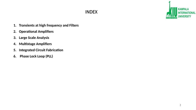 ANALOGUE ELECTRONICS system and analysis.pptx