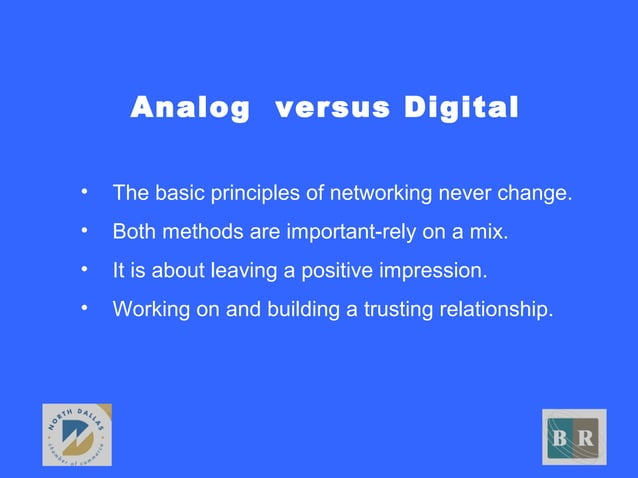 Analog versus Digital Networking | PPT