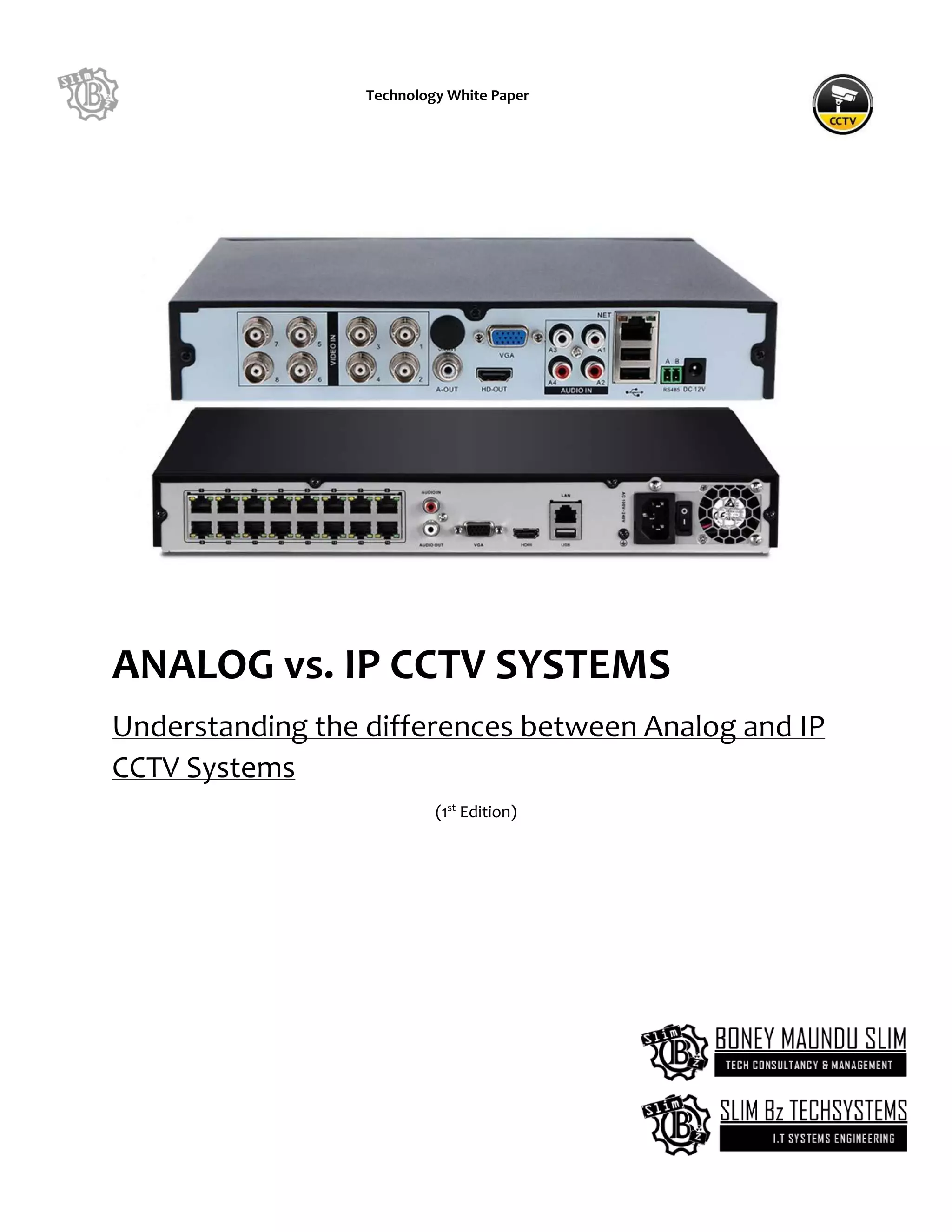 Analog vs IP CCTV Security Systems: A Buyer's Guide | PDF