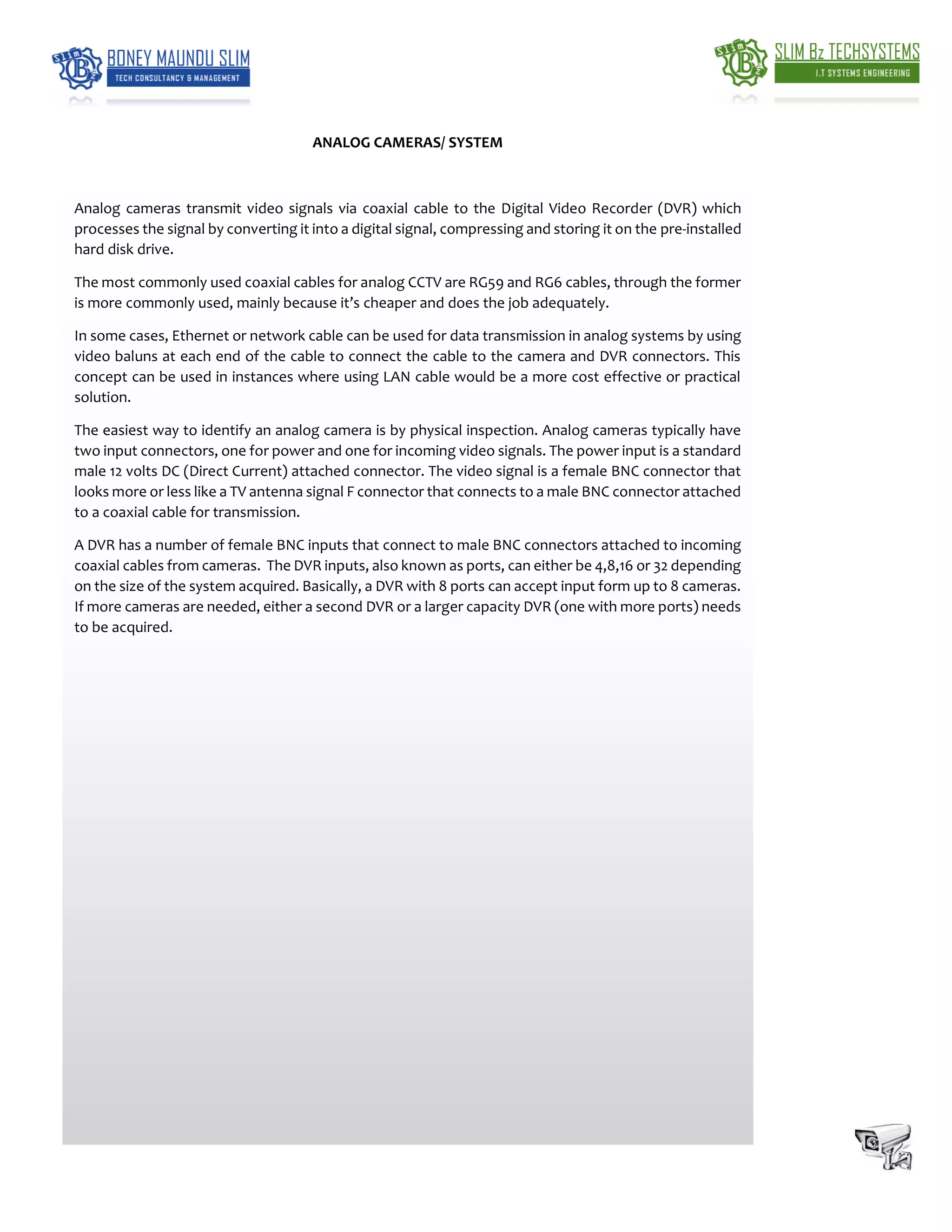 Analog vs IP CCTV Security Systems: A Buyer's Guide | PDF