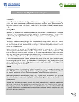 Analog vs IP CCTV Security Systems: A Buyer's Guide | PDF