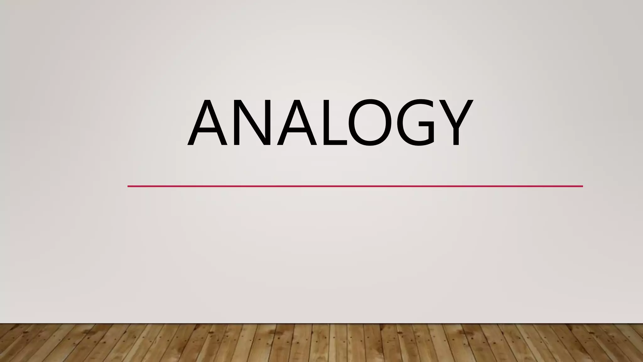 ANALOGY.pptx | Free Download