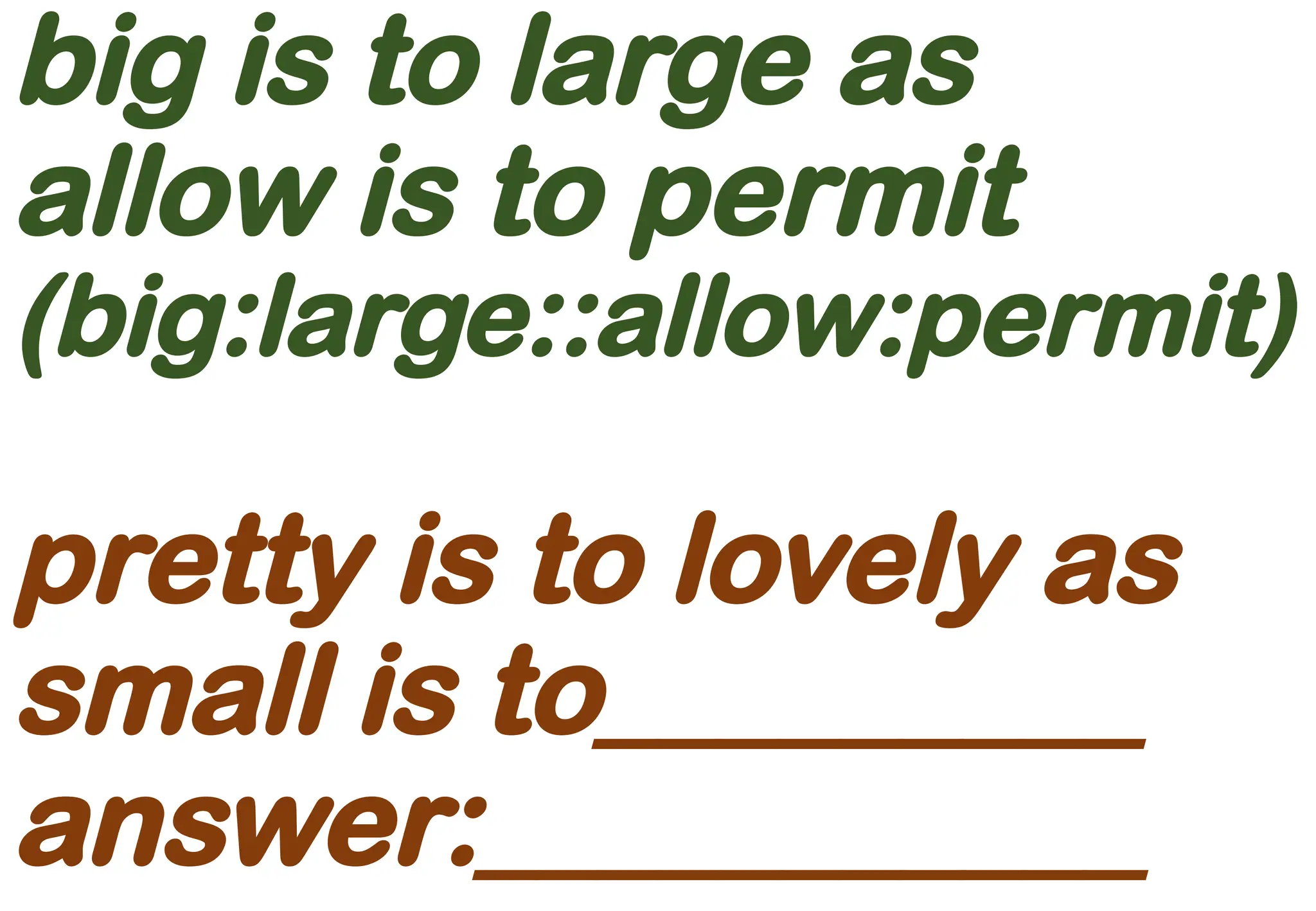 English VII- Analogy Examples PowerPoint | PPT English VII- Analogy Examples PowerPoint | PPT