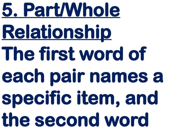 English VII- Analogy Examples PowerPoint | PPT English VII- Analogy Examples PowerPoint | PPT