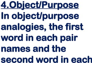 English VII- Analogy Examples PowerPoint | PPTX