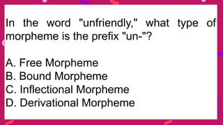 ANALOGY-and-MORPHEME-part-III.pptx...... | PPT