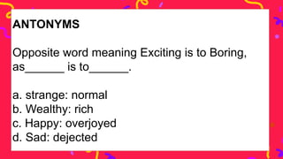 ANALOGY-and-MORPHEME-part-III.pptx...... | PPT