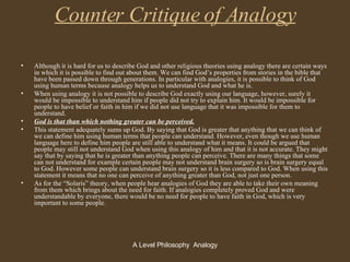 Analogy Religious Language | PPT