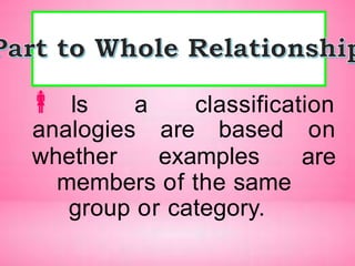 Analogy and analogy test | PPTX