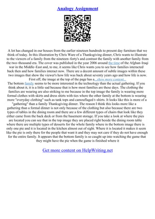 Analogy Essay Examples | PDF