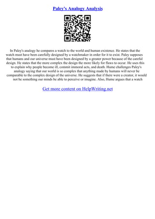 Analogy Essay Topics | PDF