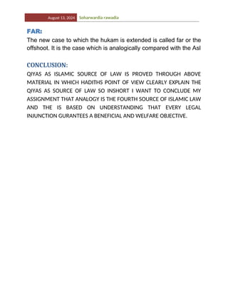 introduction to ANALOGY IS SOURCE OF law | DOCX