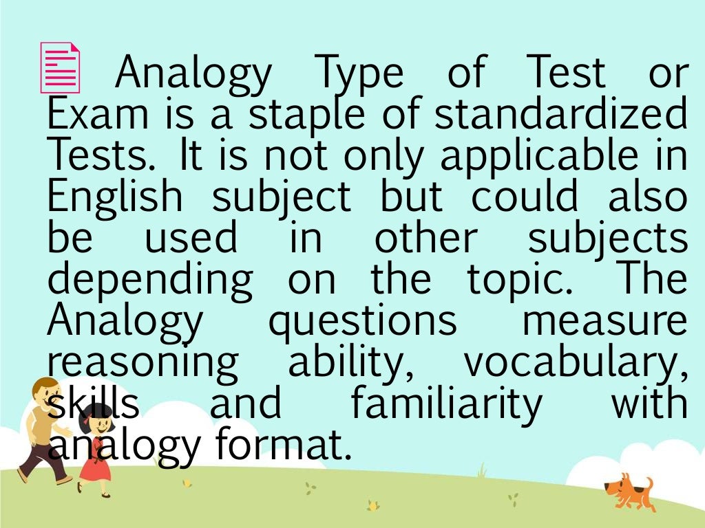 Analogy Test