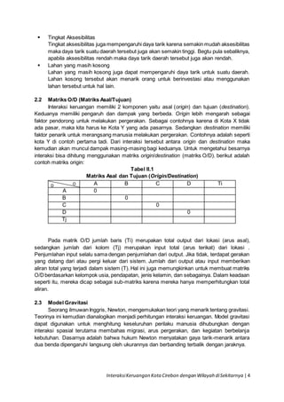 Analisis Interaksi Keruangan Kota Cirebon dengan Wilayah Sekitarnya | DOCX