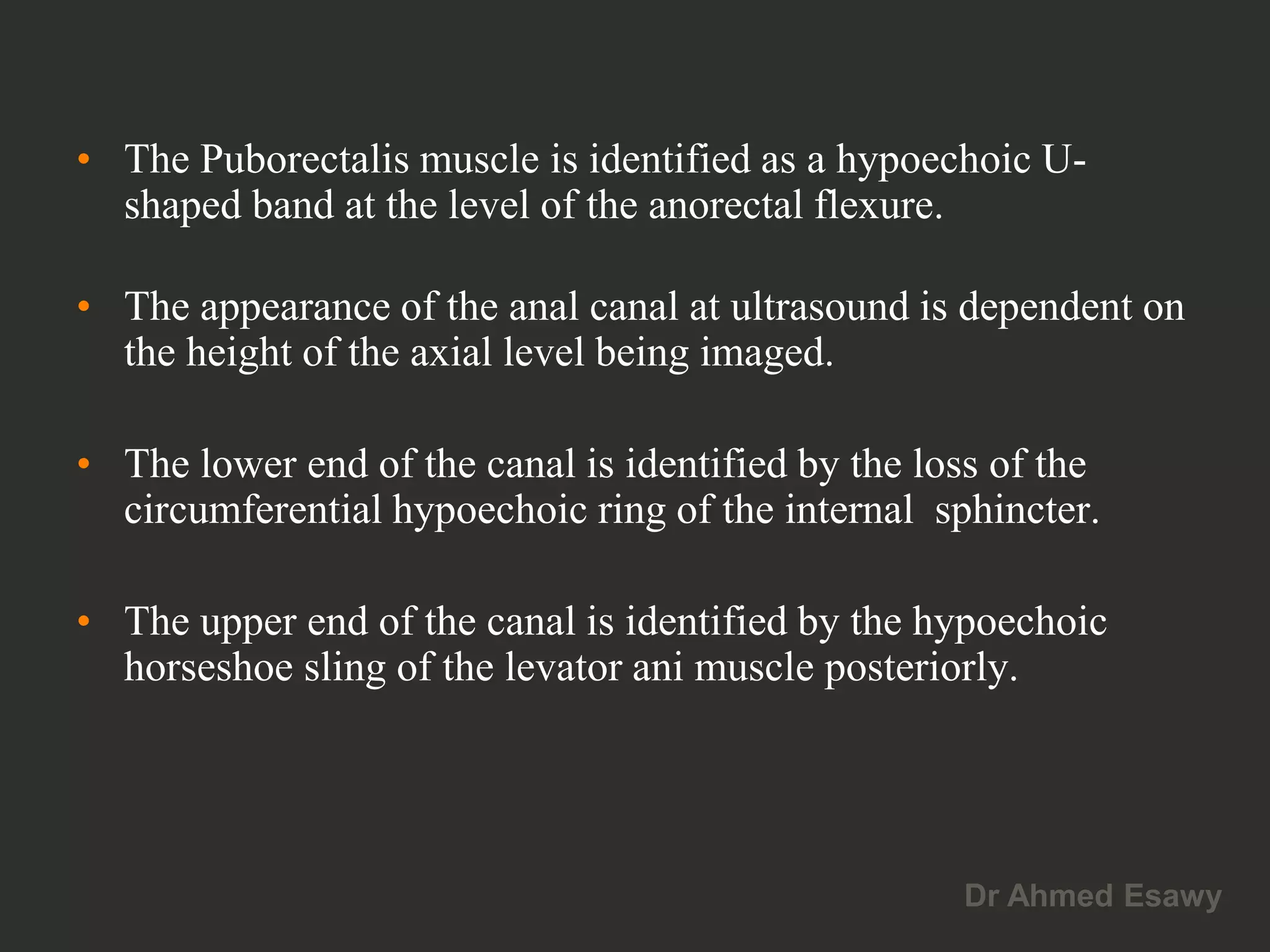 Anal perianal imaging part 1 CT MRI anatomy Dr Ahmed Esawy | PDF
