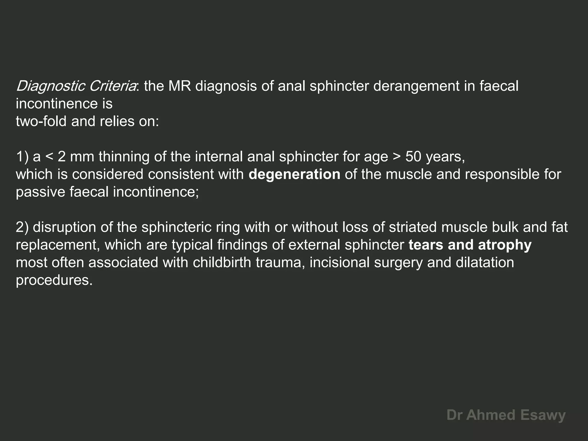 Anal perianal imaging part 4 in faecal continence CT MRI Dr Ahmed Esawy ...