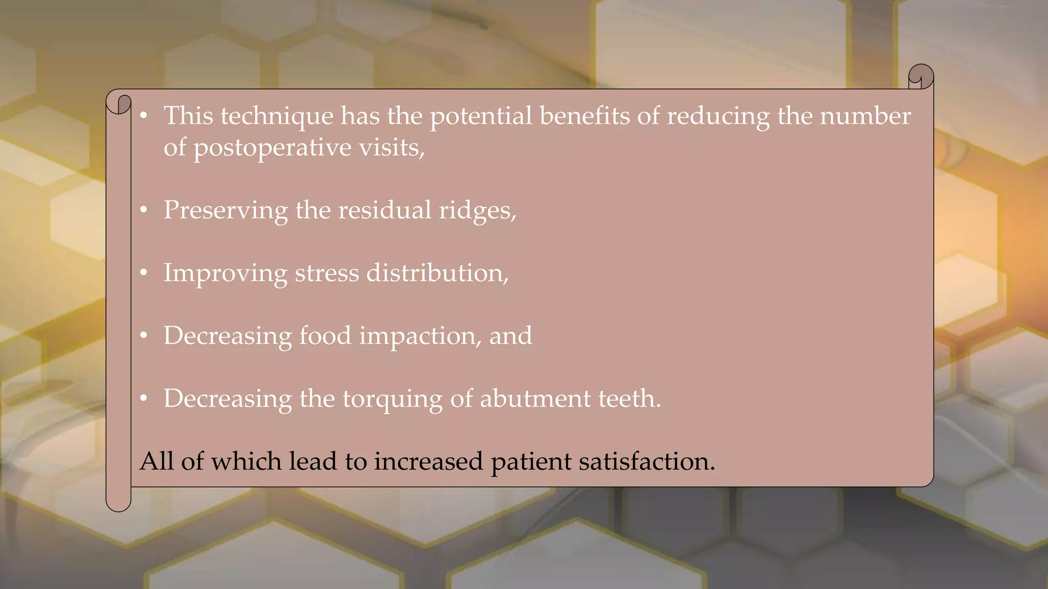 An altered cast procedure to improve tissue support | PPTX